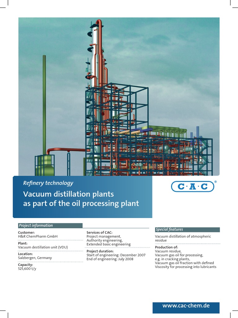 Vakuumdestillation e | Distillation | Oil Refinery