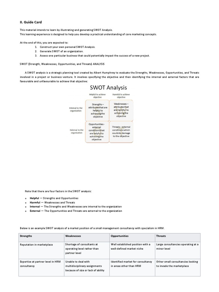 Sim Strategic Intervention Materials | PDF | Swot Analysis | Android ...