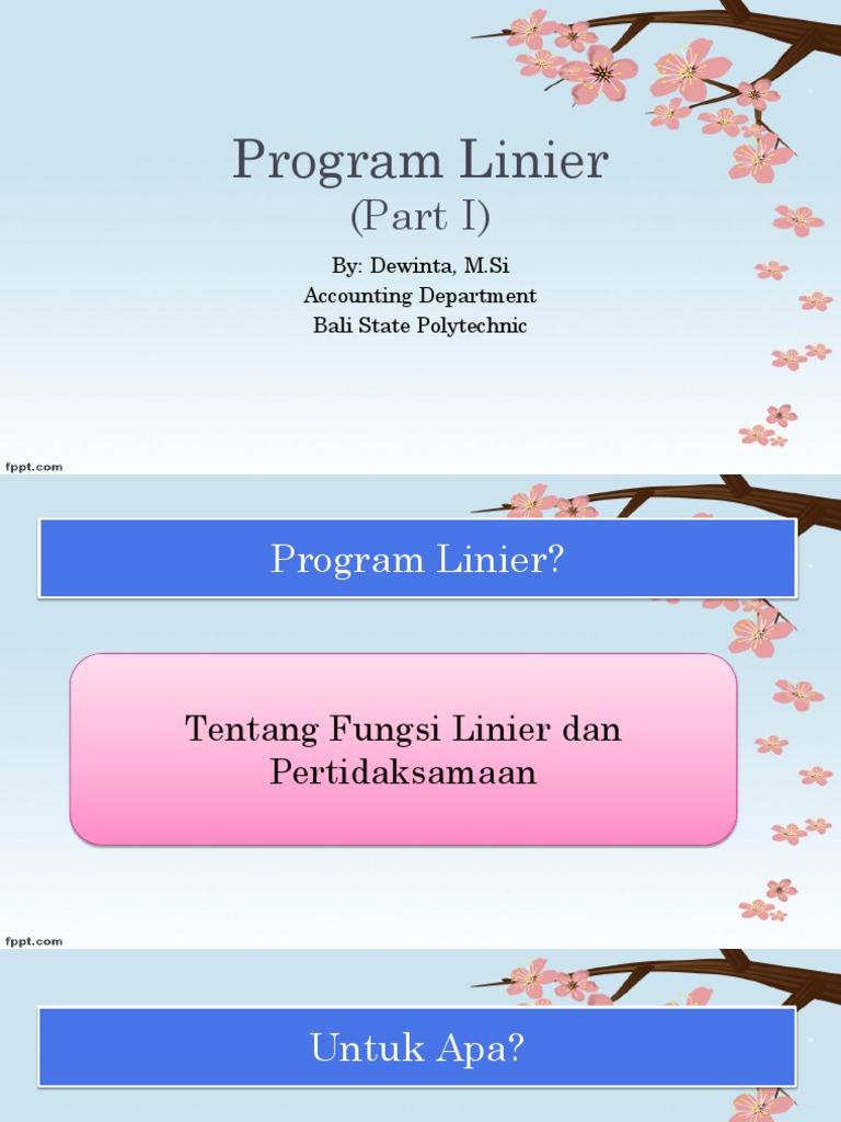 14 - Program Linier | PDF