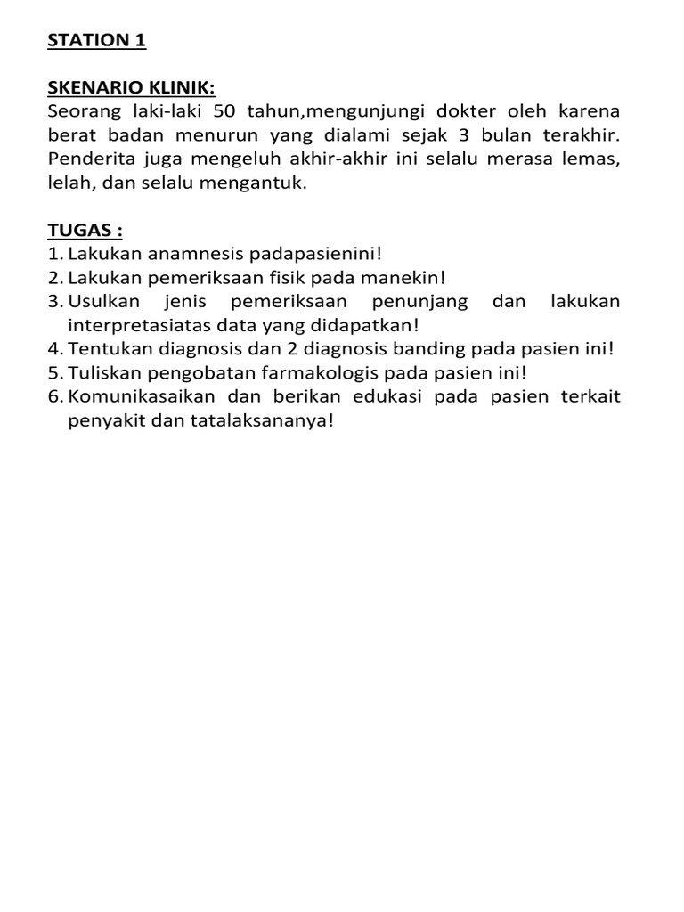 CONTOH SOAL Osce | PDF