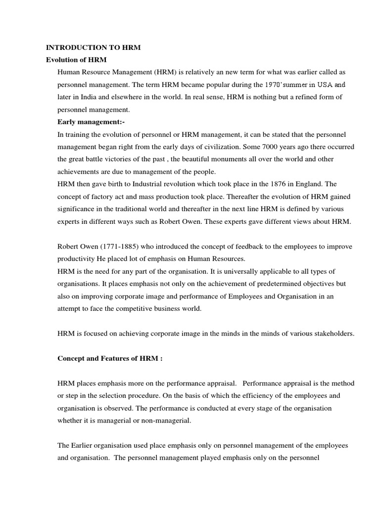 HRM Project | PDF | Performance Appraisal | Human Resource Management