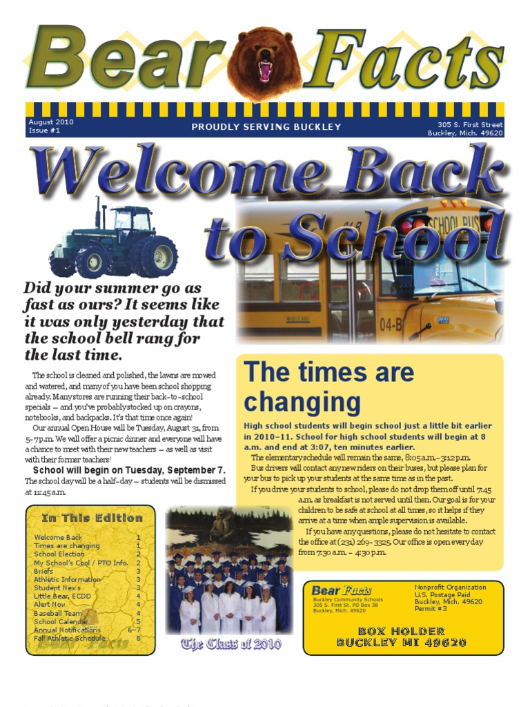 The Bear Facts / August 2010 Final | PDF | Property Tax | Section 504 ...