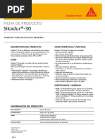 Ficha Técnica Sika Pronto 11 | PDF | Hormigón | Perforar