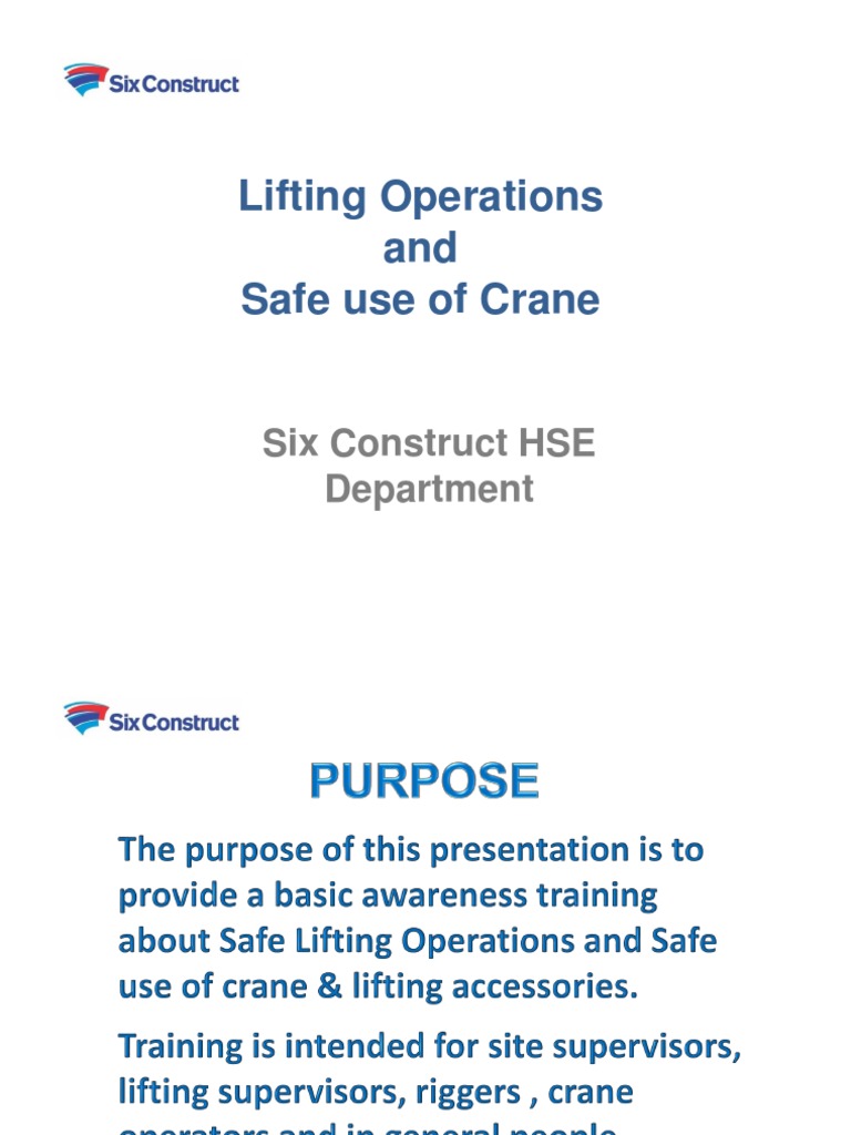 Lifting Operations Training | PDF | Business | Computers