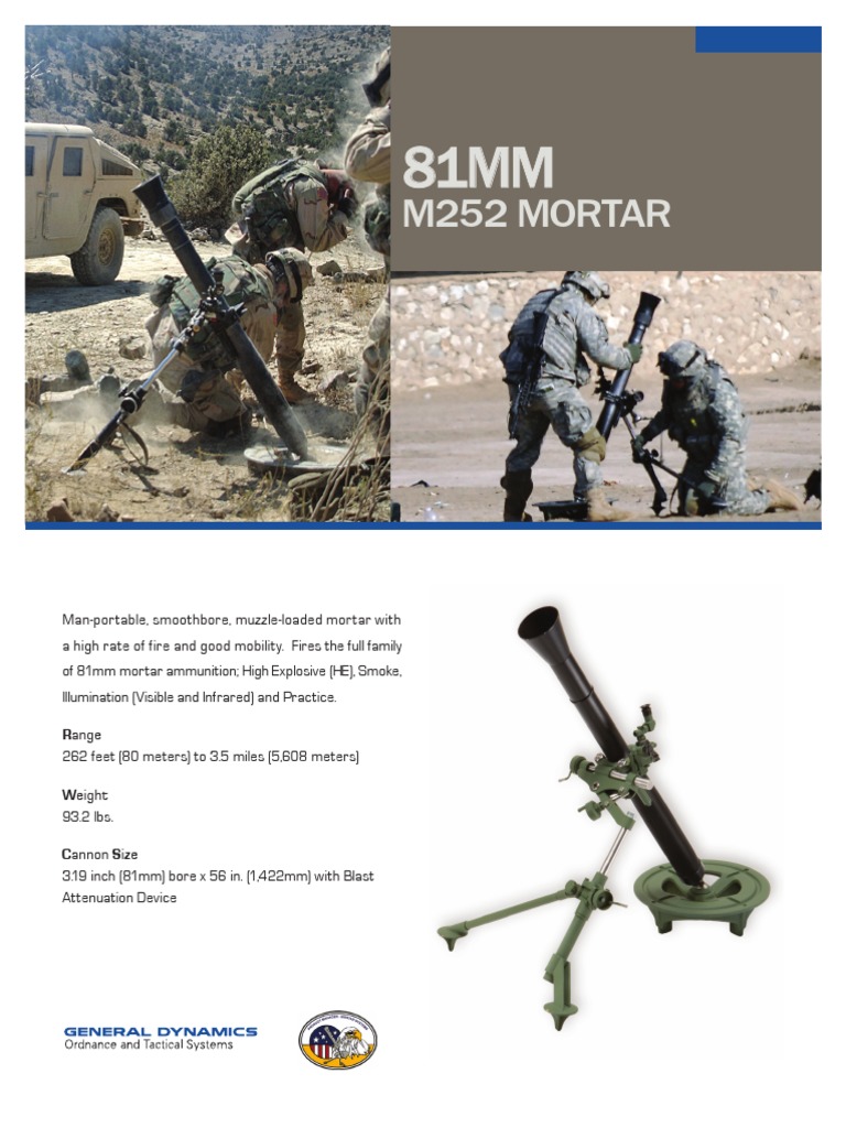 81mm Weapon.pdf | Mortar (Weapon) | Artillery