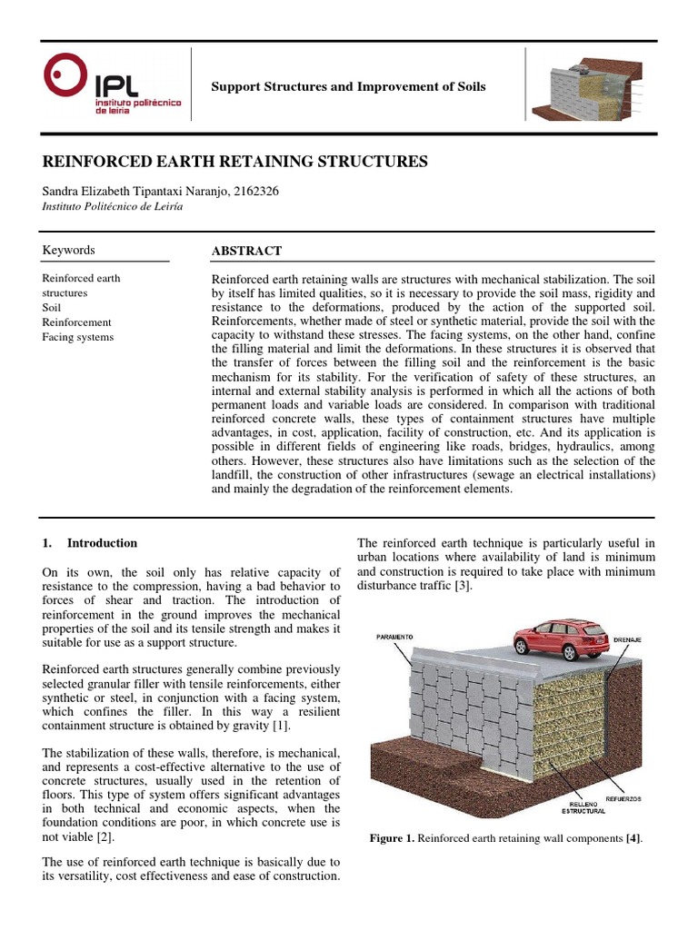 Reinforced Earth Retaining Structures | PDF | Stress (Mechanics) | Soil
