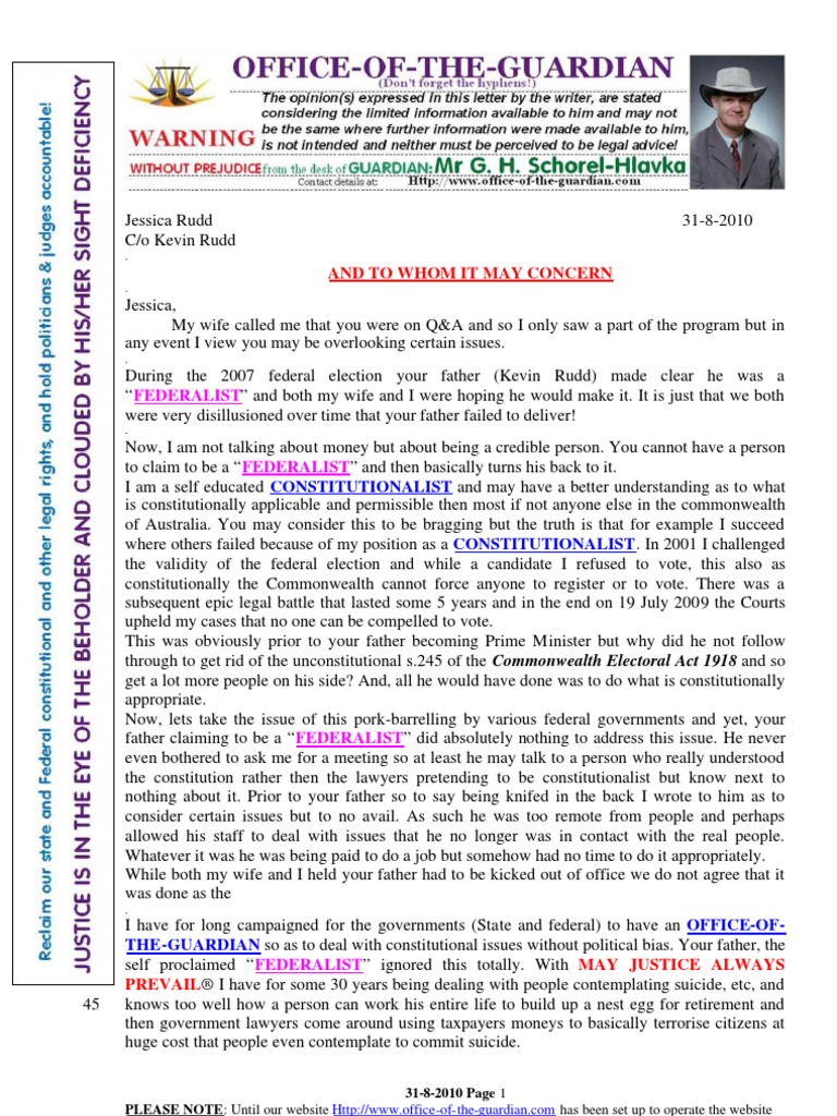 Jessica Rudd | PDF | Kevin Rudd | Lawyer