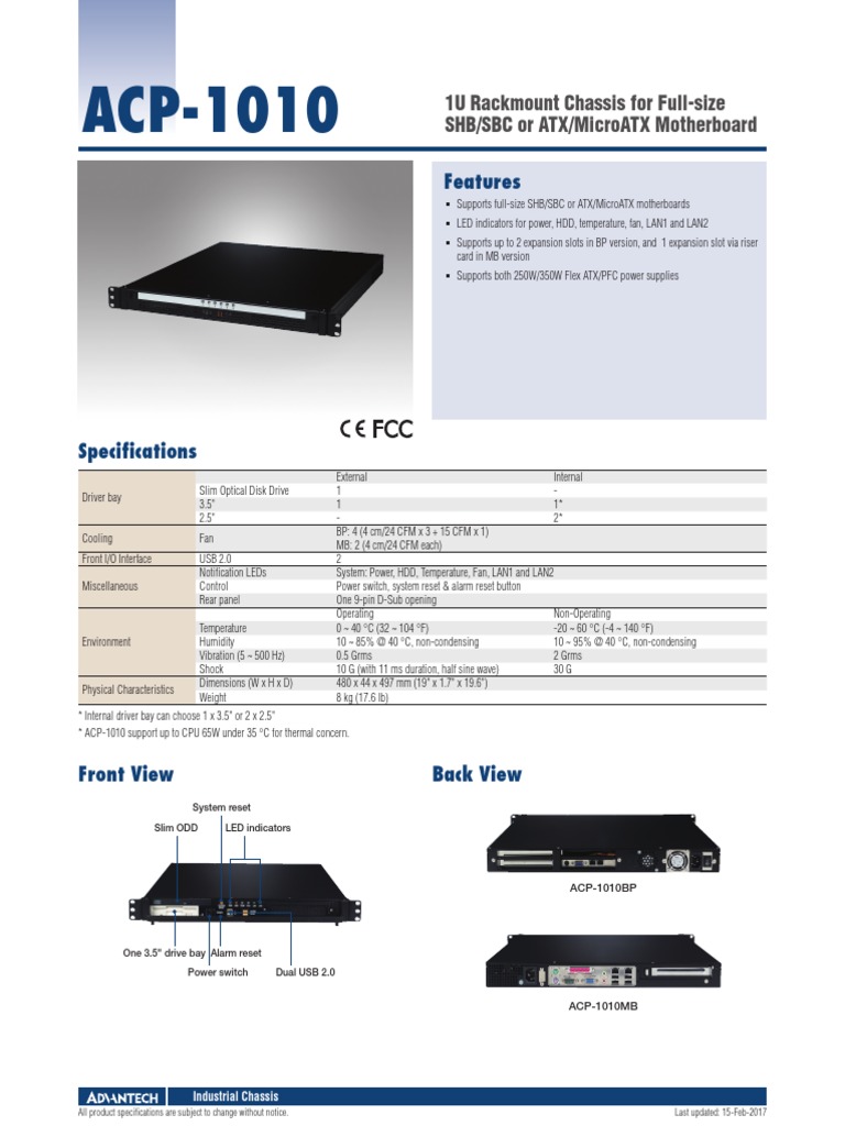 Acp-1010 - DS (02 15 17) 20170216164131 | PDF | Computer Hardware ...