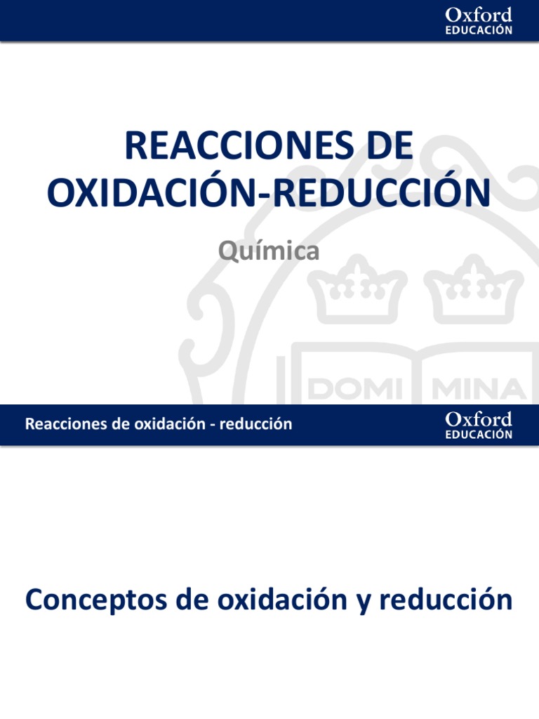 Reacciones Oxidacion Reduccion | PDF | Redox | Batería (electricidad)
