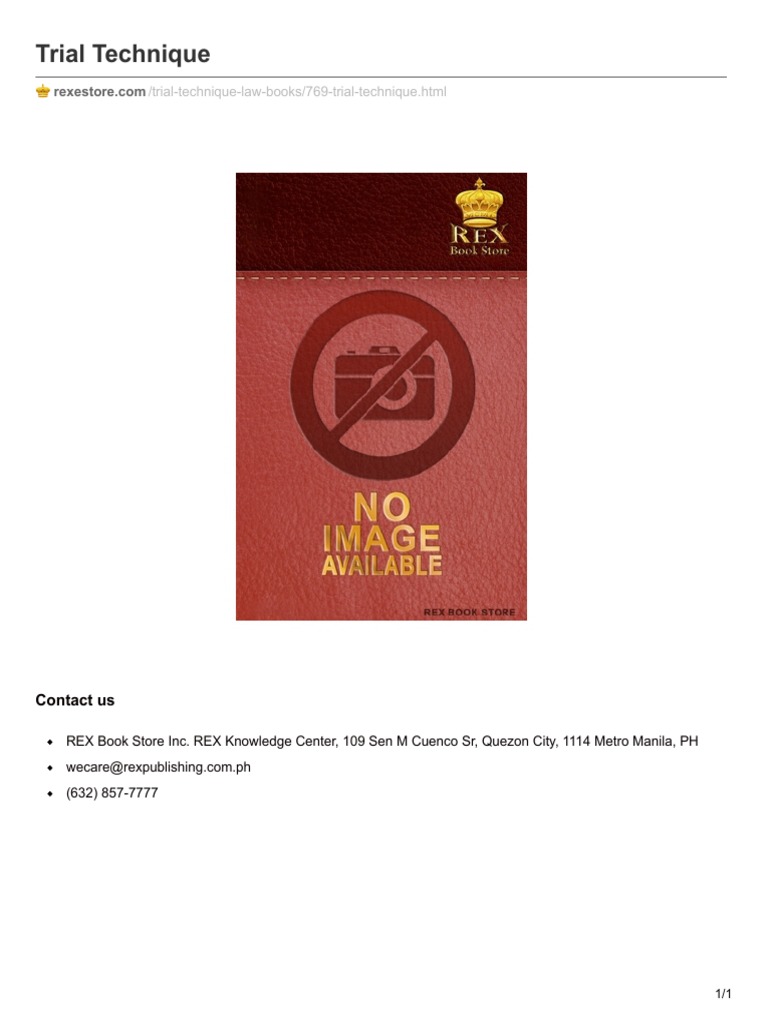 Trial Technique | PDF