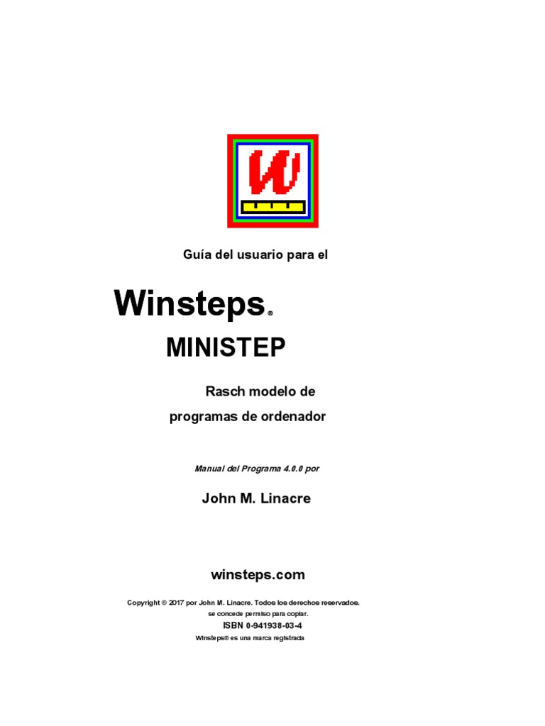 Winsteps Manual 1 70 Ilovepdf Compressed - En.es | PDF | Software | Informática