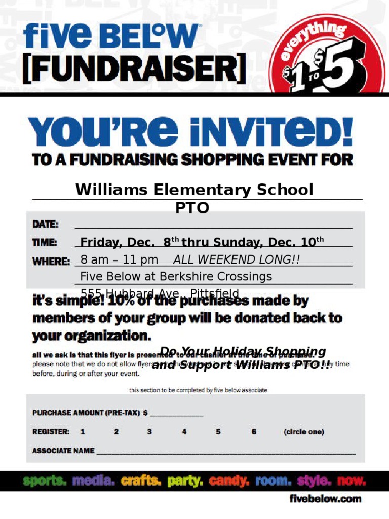 Williams Elementary School PTO: Friday, Dec. 8 Thru Sunday, Dec. 10 | PDF