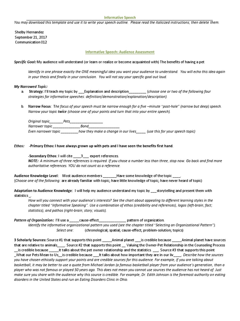 Informative Speech | PDF | Pet | Dogs