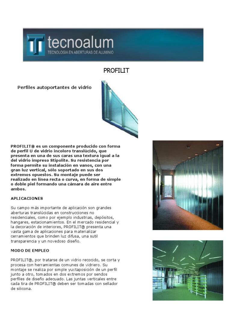 Profilit - Explicacion | PDF | Lentes | Aluminio