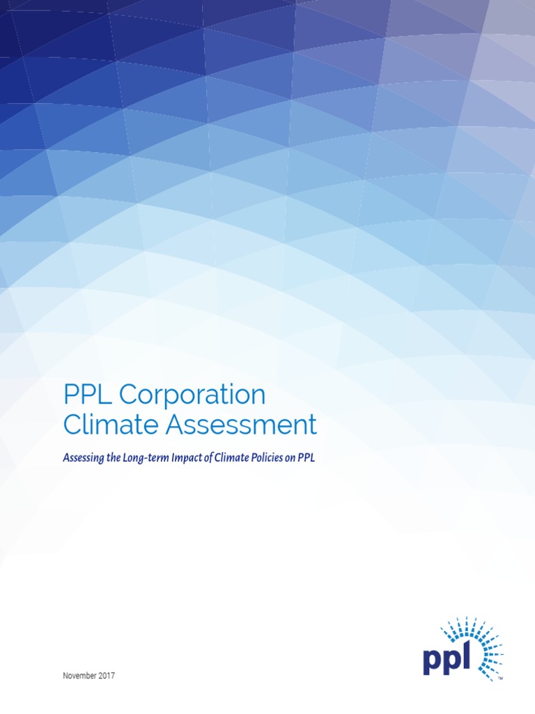 PPL Climate Assessment 11-30-17 | PDF | Electricity Generation ...