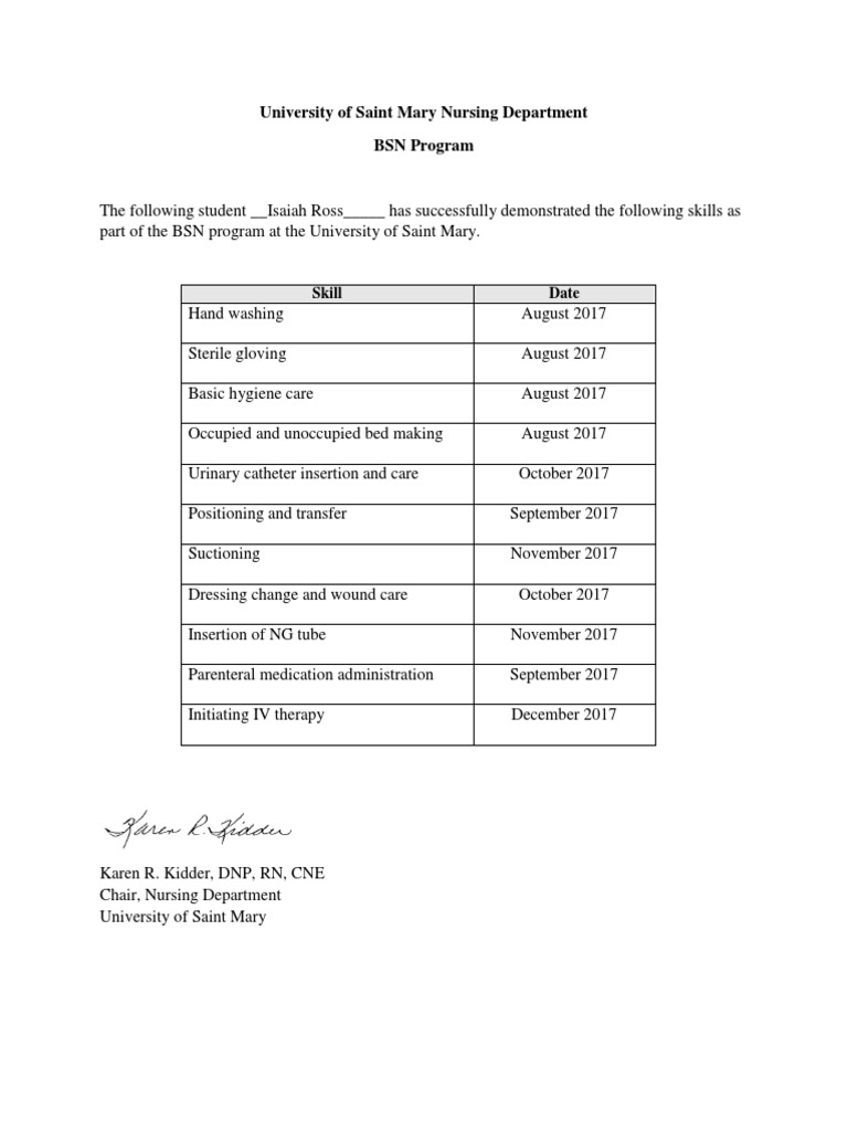Skills Validation Form 2017 | PDF