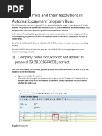 Automatic Payment Program Run F110_ SAP Tutorial | PDF | Accounts Payable | Payments