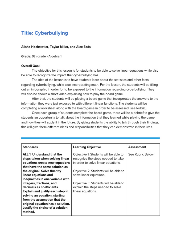 Digital Citizenship Lesson Plan-2 | PDF | Variable (Mathematics ...