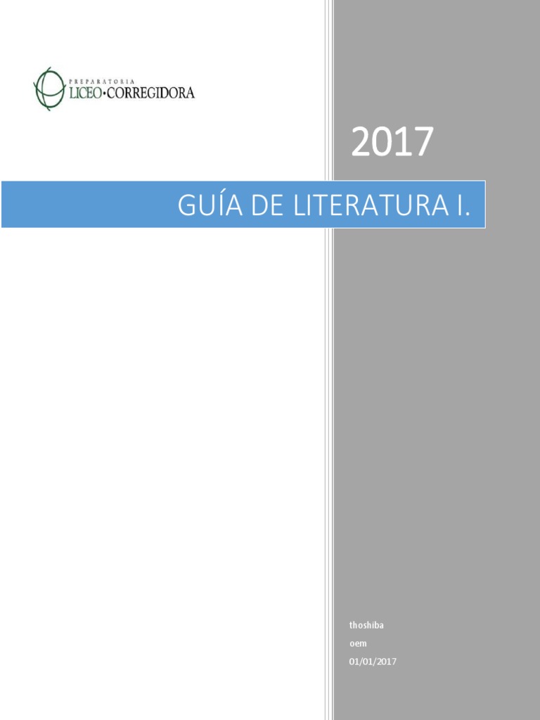 Guía de Literatura para Estudiantes | PDF | Narración | Cuentos
