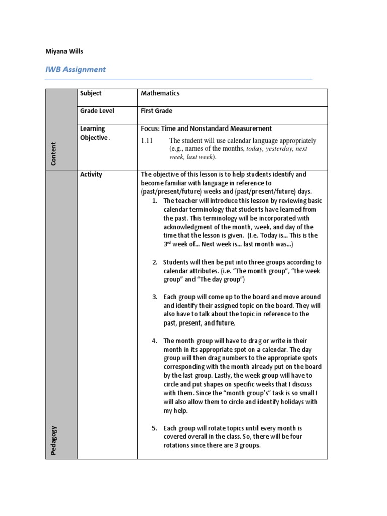 Tpack Template Smartlesson 1 | PDF | Sharing | Education Theory