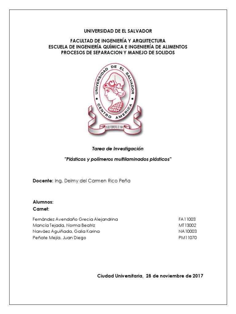 Tarea Exaula Psa | PDF | El plastico | Polímeros