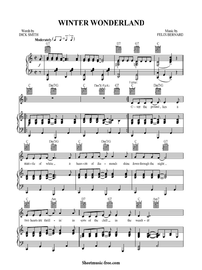 Winter Wonderland Sheet Music PDF | PDF | Foreign Language Studies | Poetry