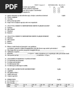 Test Matematika 7 Periudha 1 | PDF