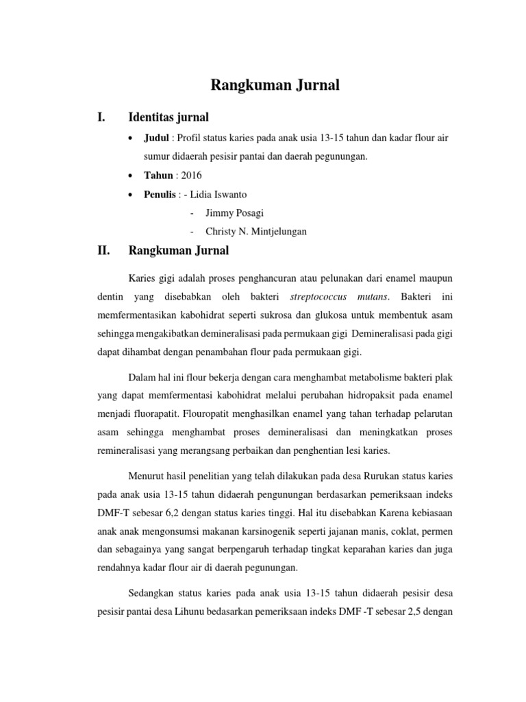 Rangkuman Jurnal Rangkuman Jurnal