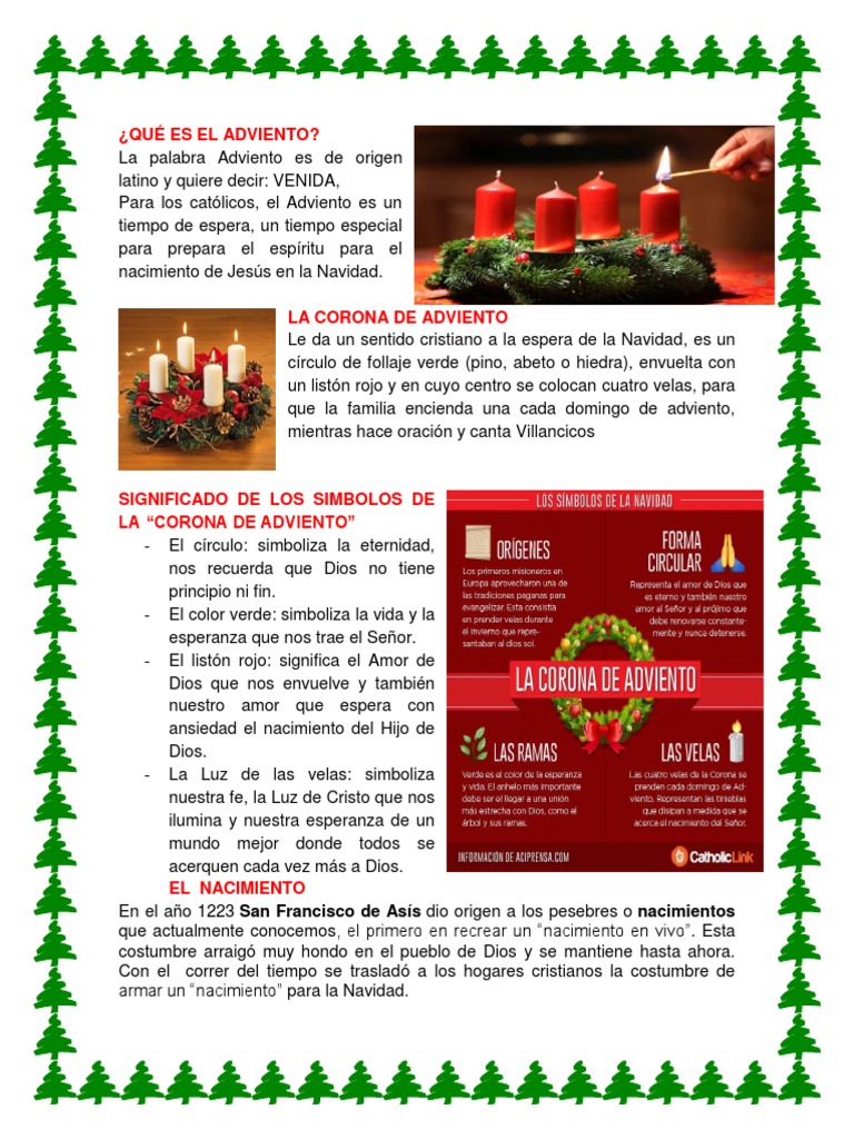 La Corona de Adviento | PDF | Adviento | Árbol de Navidad