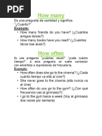 Ejemplos de How Many y How Much | PDF | Relaciones personales, crianza ...
