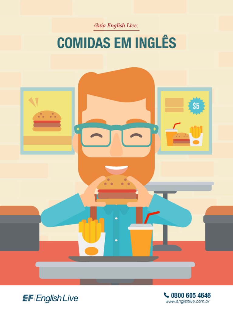 Vocabulário de Comidas em Inglês | PDF | Queijo | Alimentos