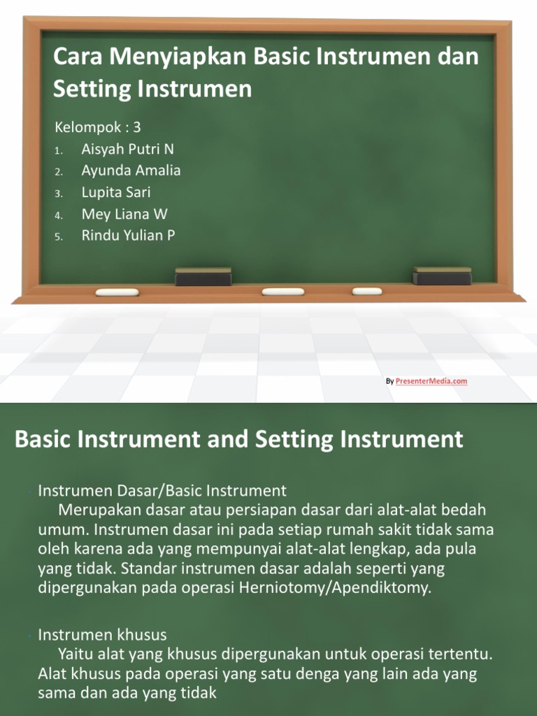 Cara Menyiapkan Basic Instrumen Dan Setting Instrumen | PDF