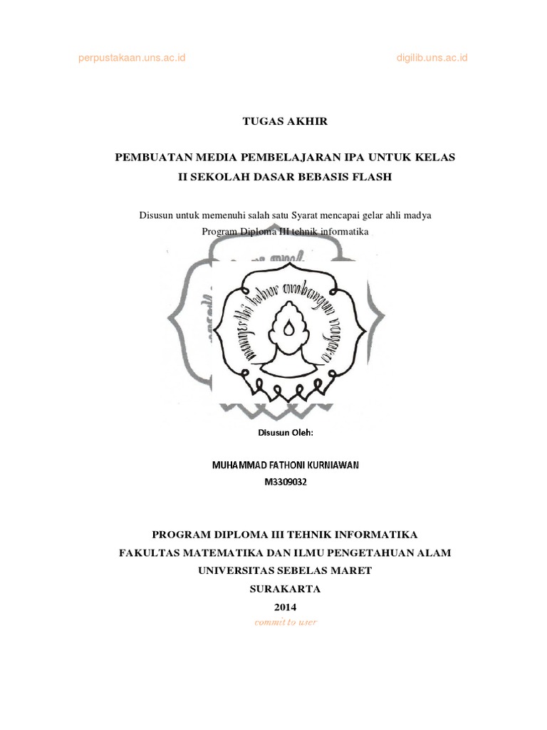 Tugas Akhir: Perpustakaan - Uns.ac - Id Digilib - Uns.ac - Id | PDF ...