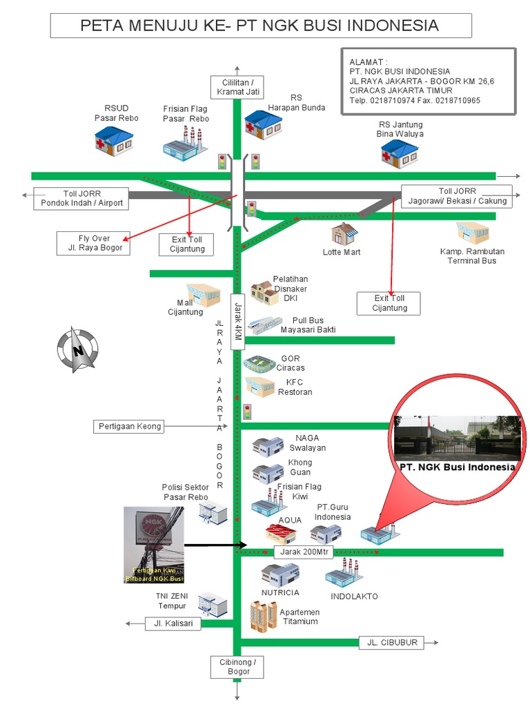 Peta Menuju Ke-Pt NGK Busi Indonesia | PDF