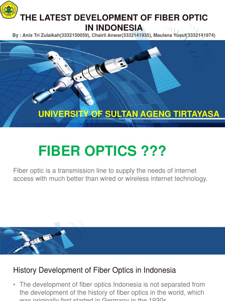 Perkembangan Terakhir Serat Optik Di Indonesia | Optical Fiber ...