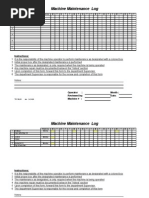 Daily Welding Machine Inspection Checklist