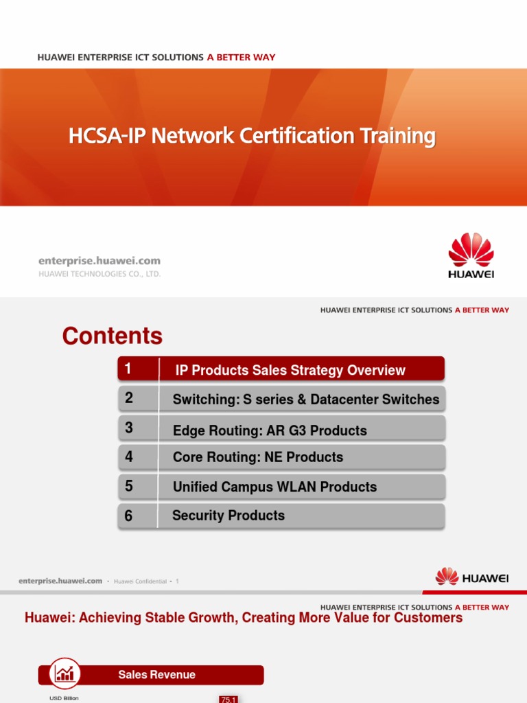 HCSA-IP Network Certification Training V1.1 | PDF | Network Switch ...