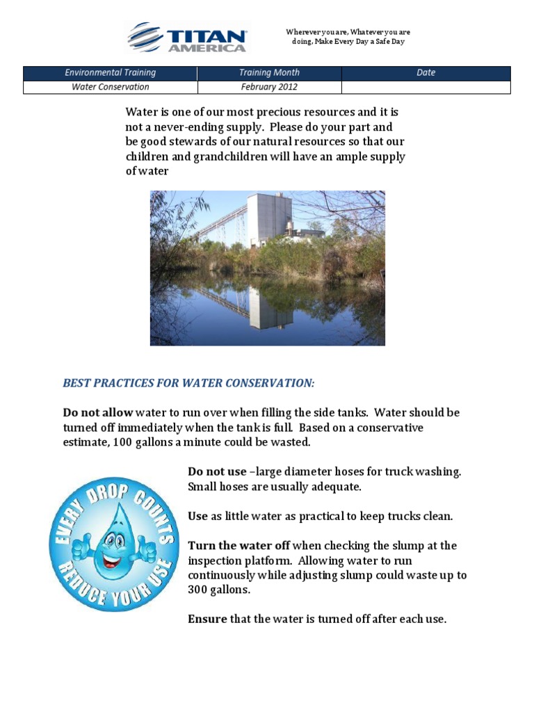 Promoting Responsible Water Usage Through Employee Education | PDF