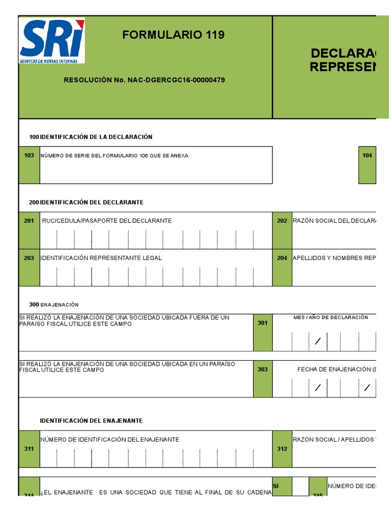 Formulario 119 | PDF | Impuesto sobre la renta | Impuestos