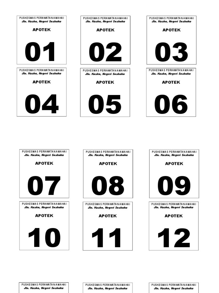 Nomor Antrian Apotik | PDF
