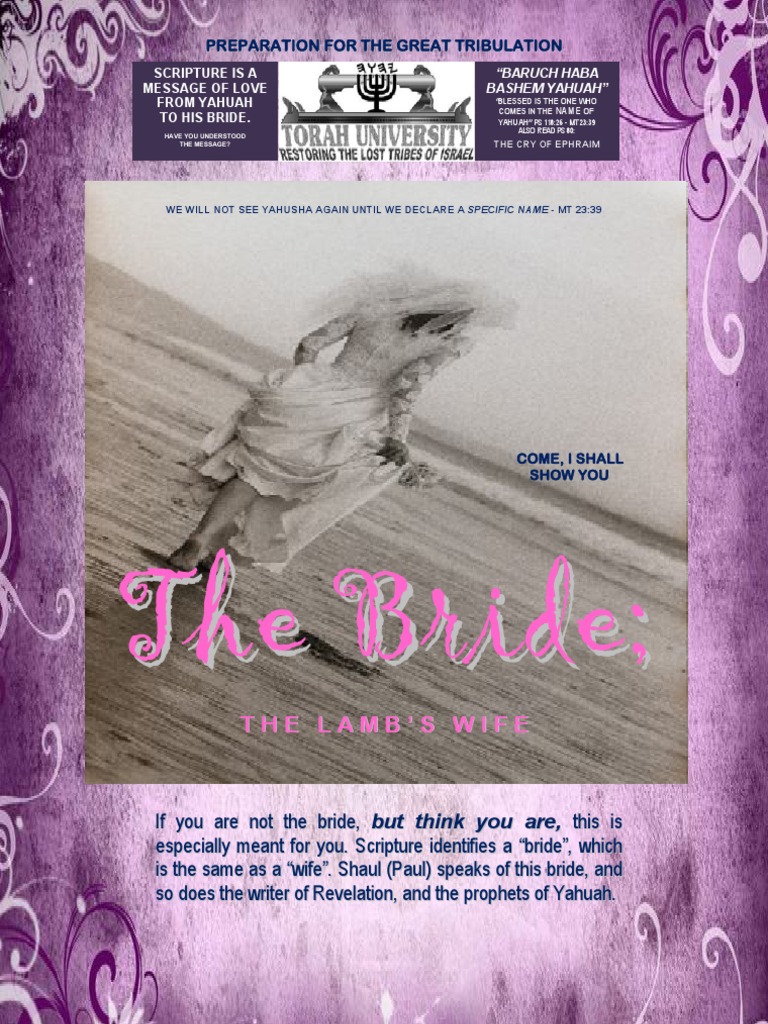 Come I Shall Show YOU The Bride The Lamb's Wife | PDF | Bible ...