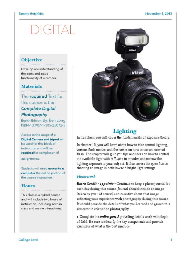 Lessonplan 6 | PDF | Camera | Paragraph