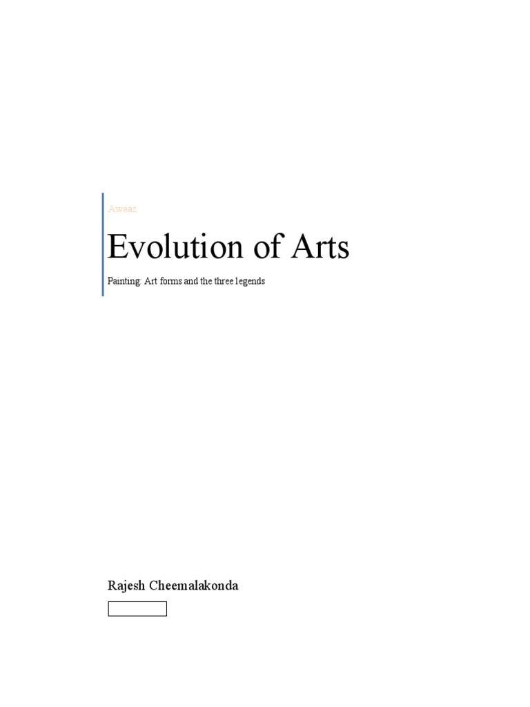 Evolution of Arts | PDF | Pablo Picasso | Cubism