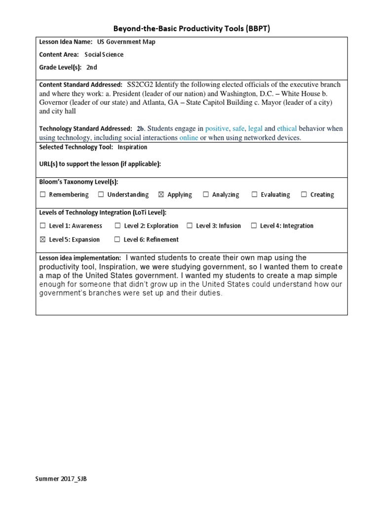 US Government Map Lesson for 2nd Grade | PDF