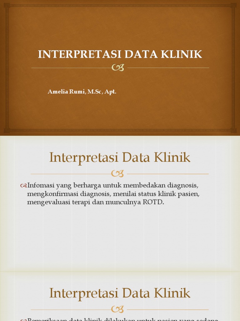 Interpretasi Data Klinik | PDF