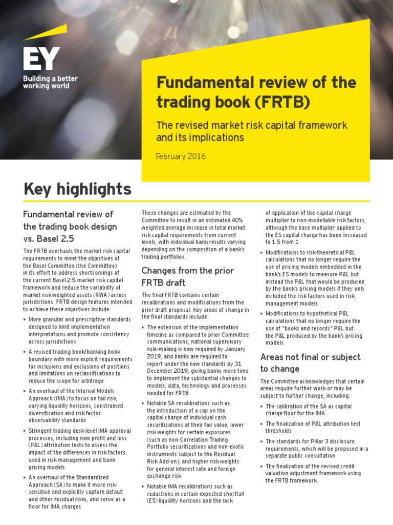 FRTB Ey Review | PDF | Basel Iii | Risk