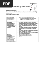 Sequencing of Events, The Giving Tree | PDF | Curriculum | Learning