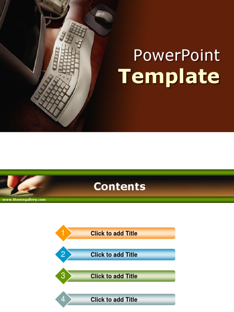 PowerPoint Template | PDF | Software | Computing And Information Technology