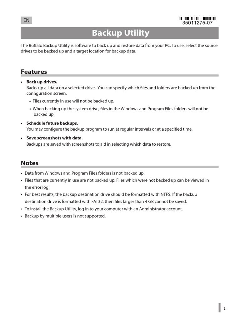 Buffalo Backup Utility Guide Pdf Backup Intellectual Works