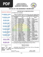 RA 11261 Form 1 - Barangay Certification | PDF